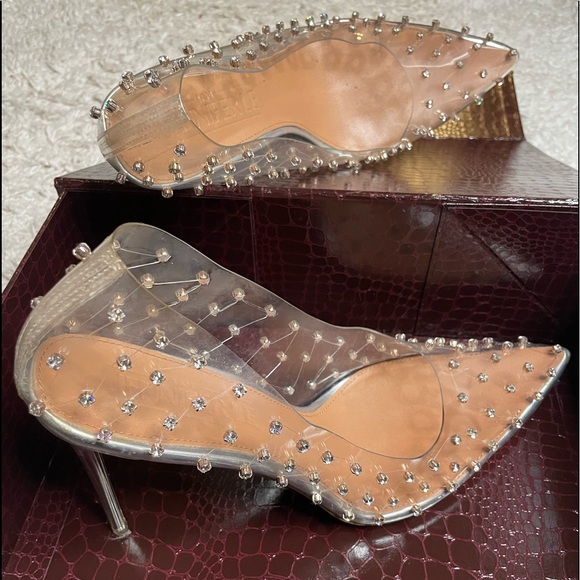 Jennifer Le | Shoes | Crystal Glass Slipper Jennifer Le Heels | Poshmark